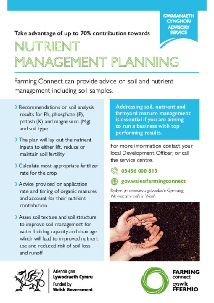 Nutrient Management Planning | Farming Connect